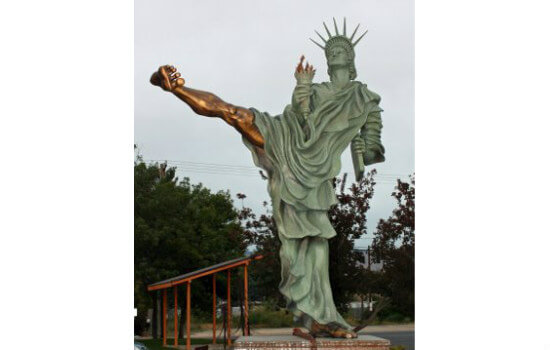 Statue of Liberty Karate Kick « LibertyClick.org